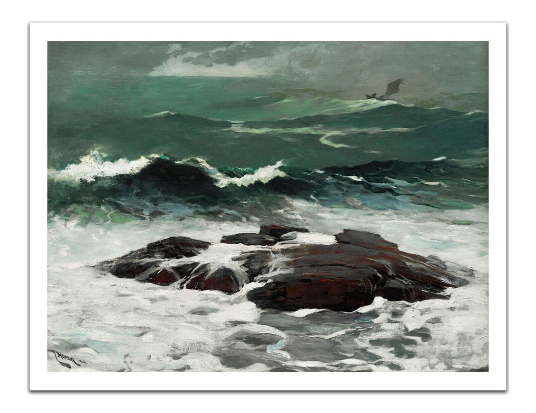 Winslow Homer SUMMER SQUALL (1904) Vintage Painting -unframed- Premium ...