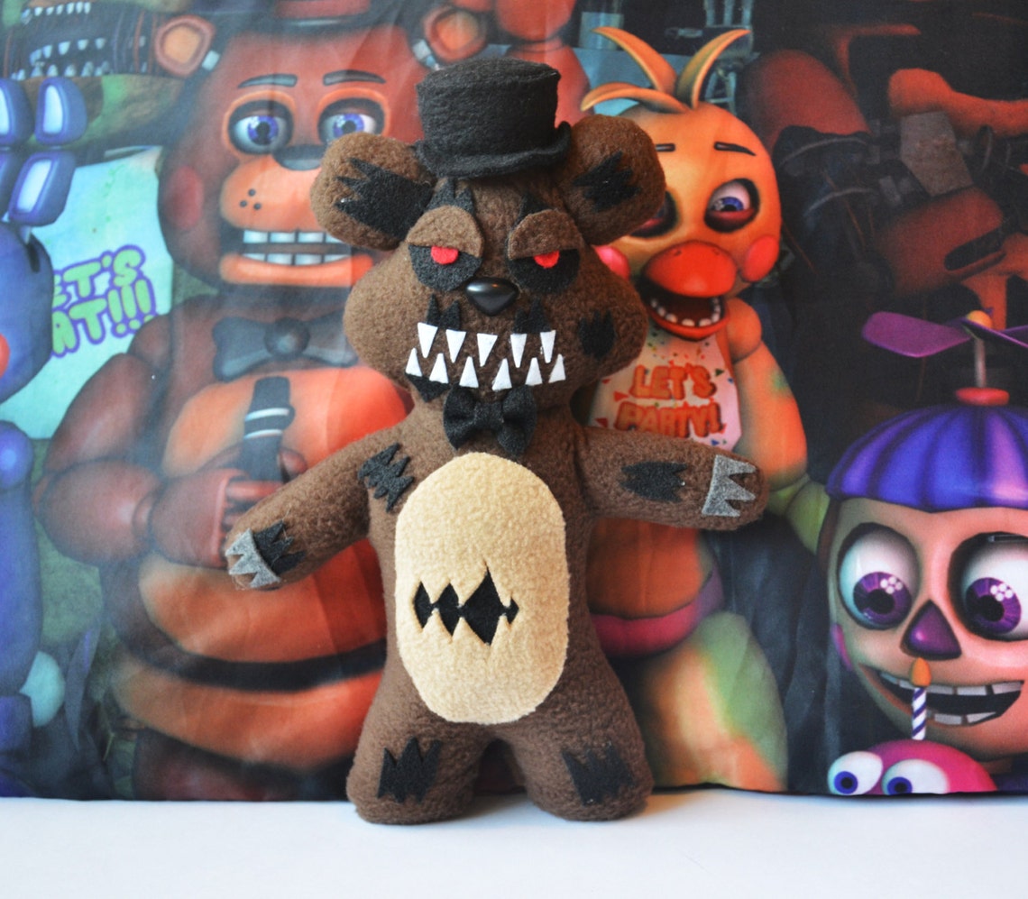 Fnaf Nightmare Plush handmade Five Nights at Freddys 11 Inch - Etsy