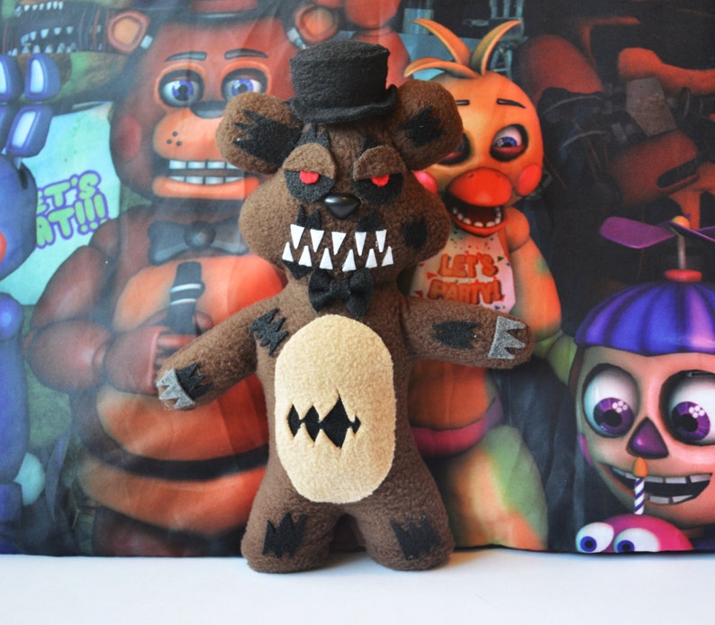 Fnaf Nightmare Plush handmade Five Nights at Freddys 11 Inch - Etsy