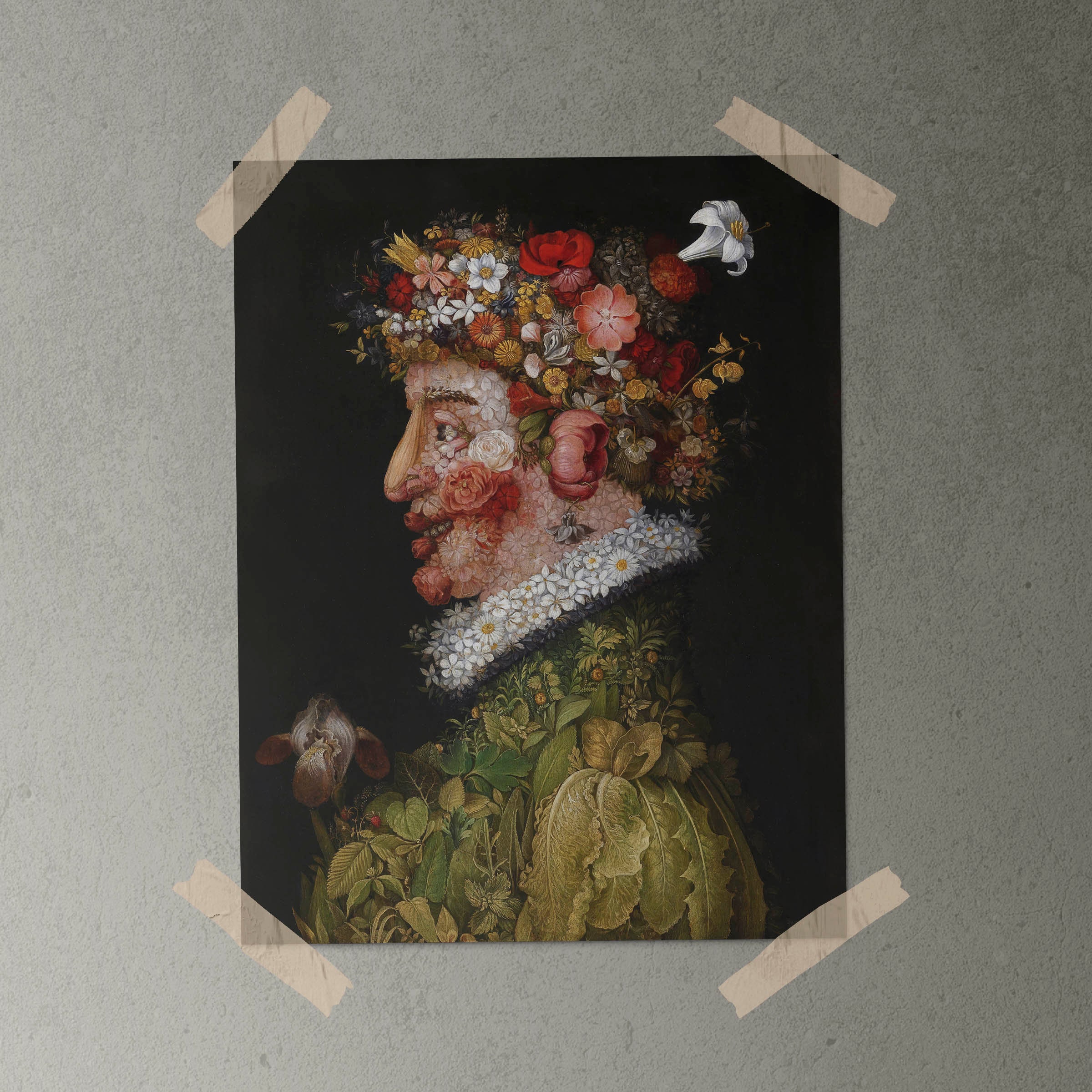 Giuseppe Arcimboldo SPRING borderless 1573 Vintage Painting - Etsy