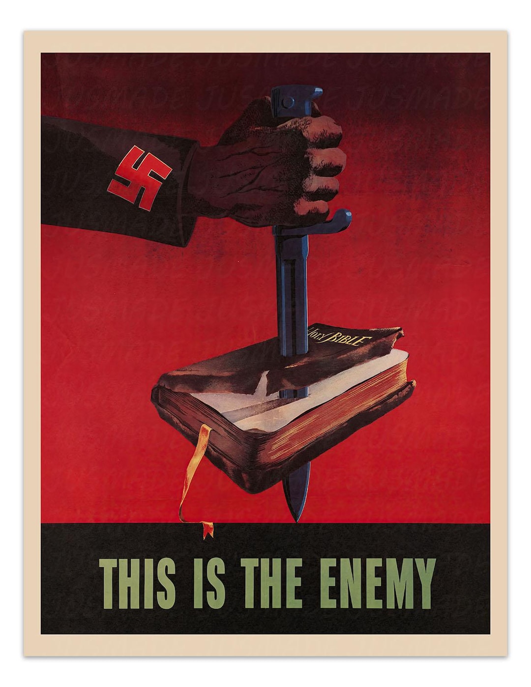 This is the ENEMY | WW2 Nazi Propaganda Vintage War Poster -unframed ...