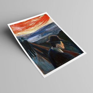 Edvard Munch DESPAIR (1892) Vintage Famous Painting -unframed- Premium ...