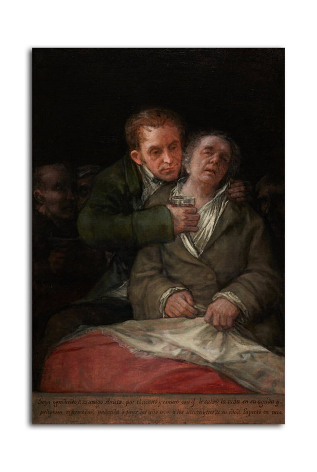 Goya Attended by Doctor FRANCISCO GOYA (borderless) Painting Reprint ...