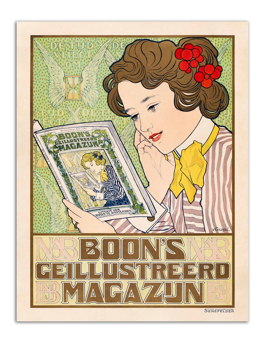 Poster for Boon's Illustrated Magazine (affiche Voor Boon's ...
