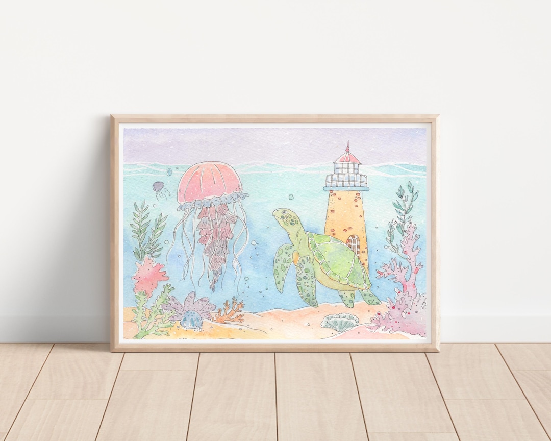 Lighthouse Beneath the Waves: Turtle's Tranquil World/ Ocean Harmony ...
