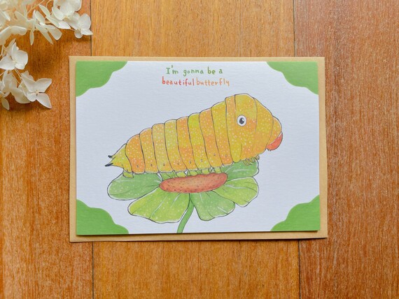 Caterpillar/ I'm Gonna Be a beautiful Butterfly/ - Etsy