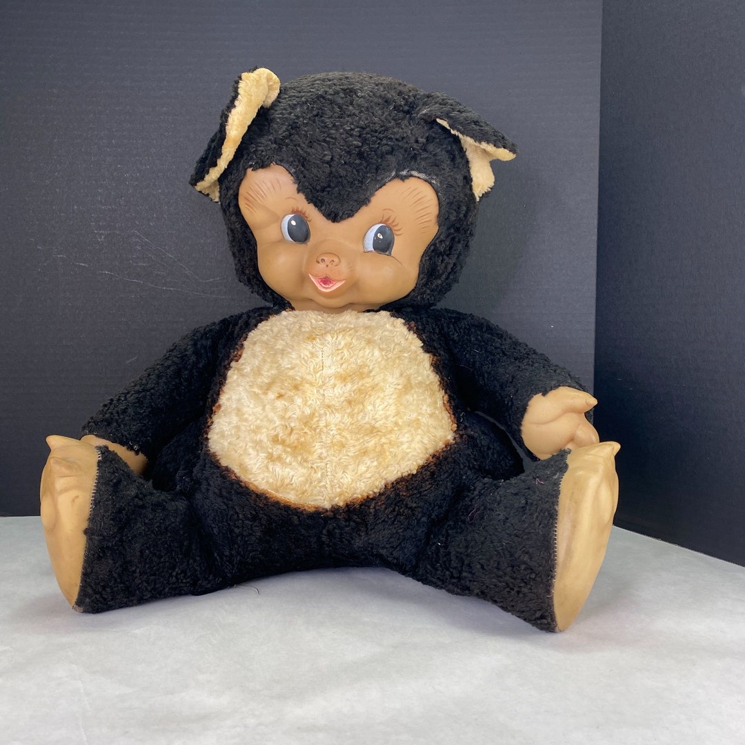 Vintage Rushton Chubby Tubby Panda Bear Plush Rubber Head Hands Feet - Etsy