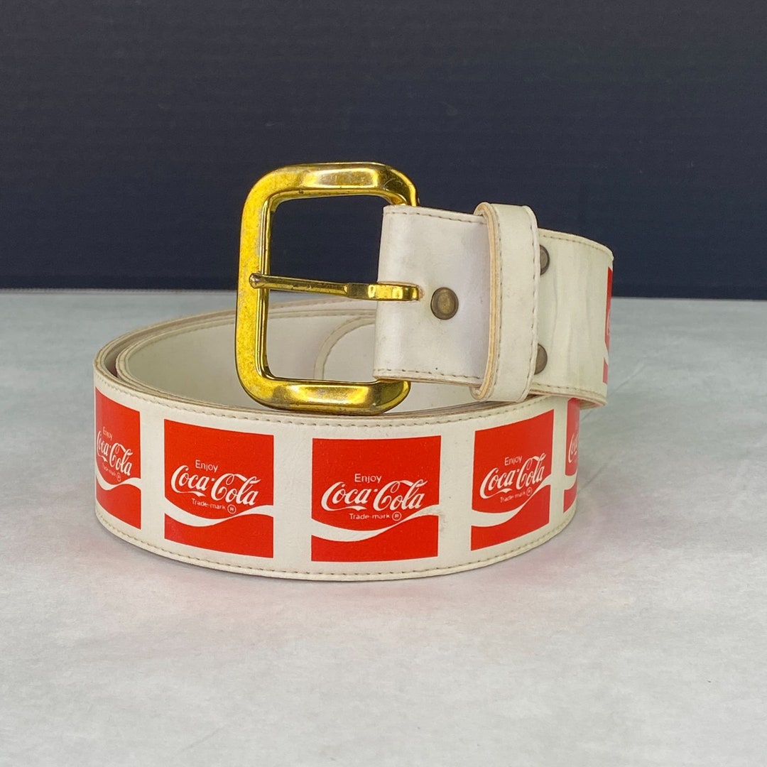 Vintage 70s Coca Cola Coke Vinyl Belt Advertising Large - Etsy