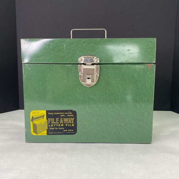 Green Metal Box - Etsy