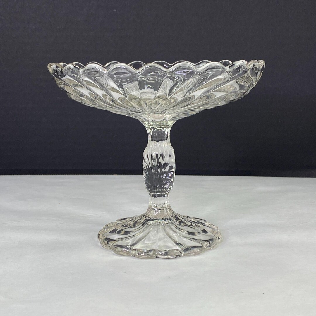 Vintage Cambridge Caprice Clear Glass Pedestal Compote Dish - Etsy
