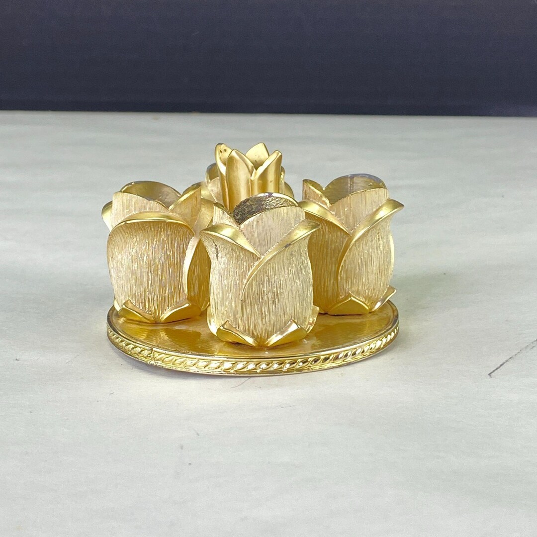 Vintage Avon Golden Vanity Rose Lipstick Holder - Etsy