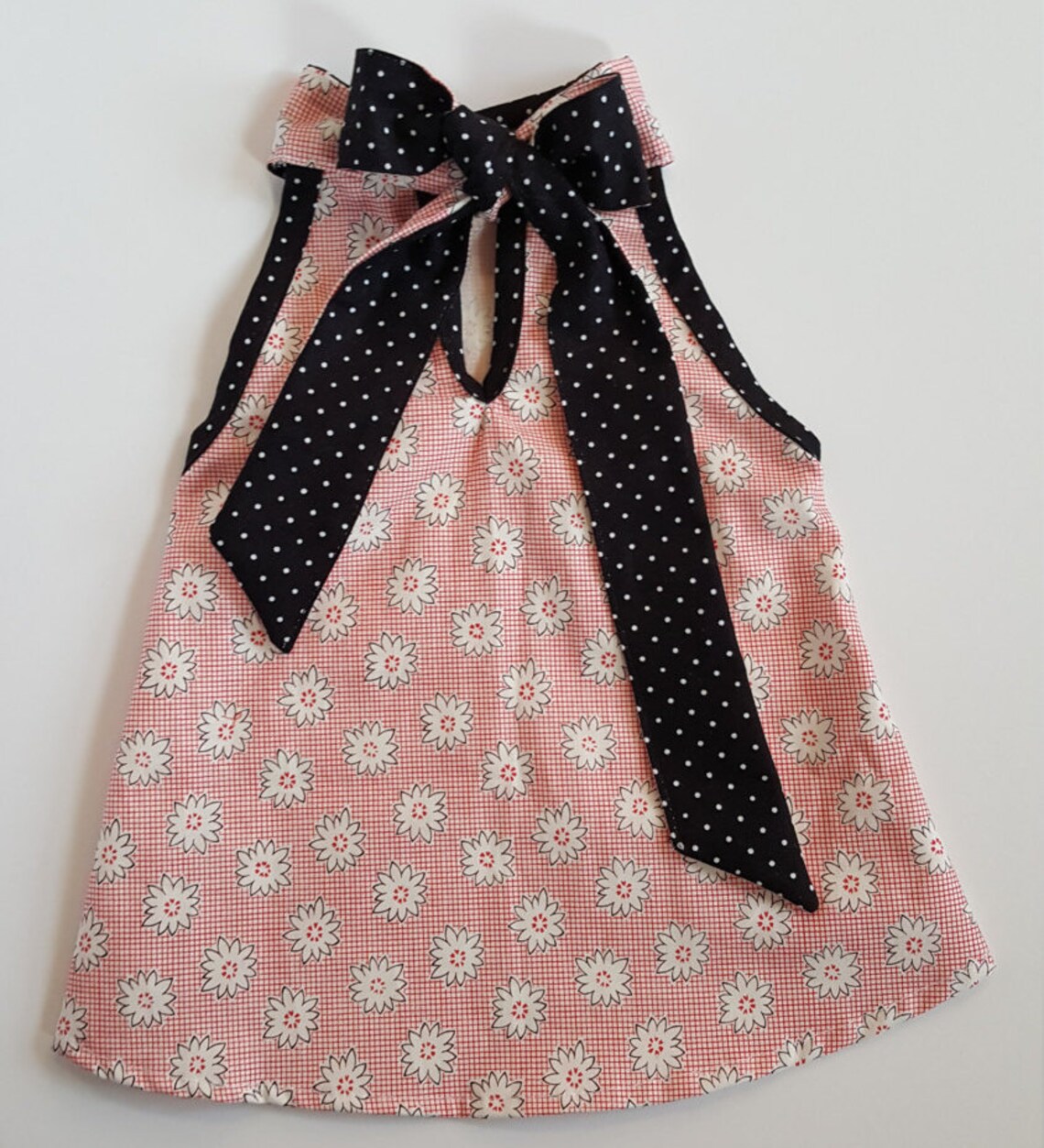 Dog Sleeveles Floral Keyhole Bowtie Dress, Dog Clothes, Dog Dress ...