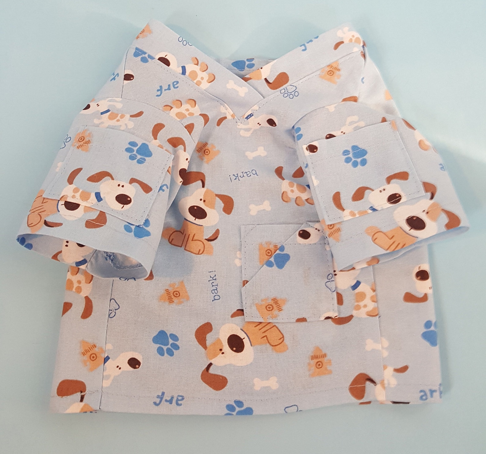 Dog Boy Print Nurse Scrubs Costume, Boy Dog Print Nurse Scrubs Uniform ...