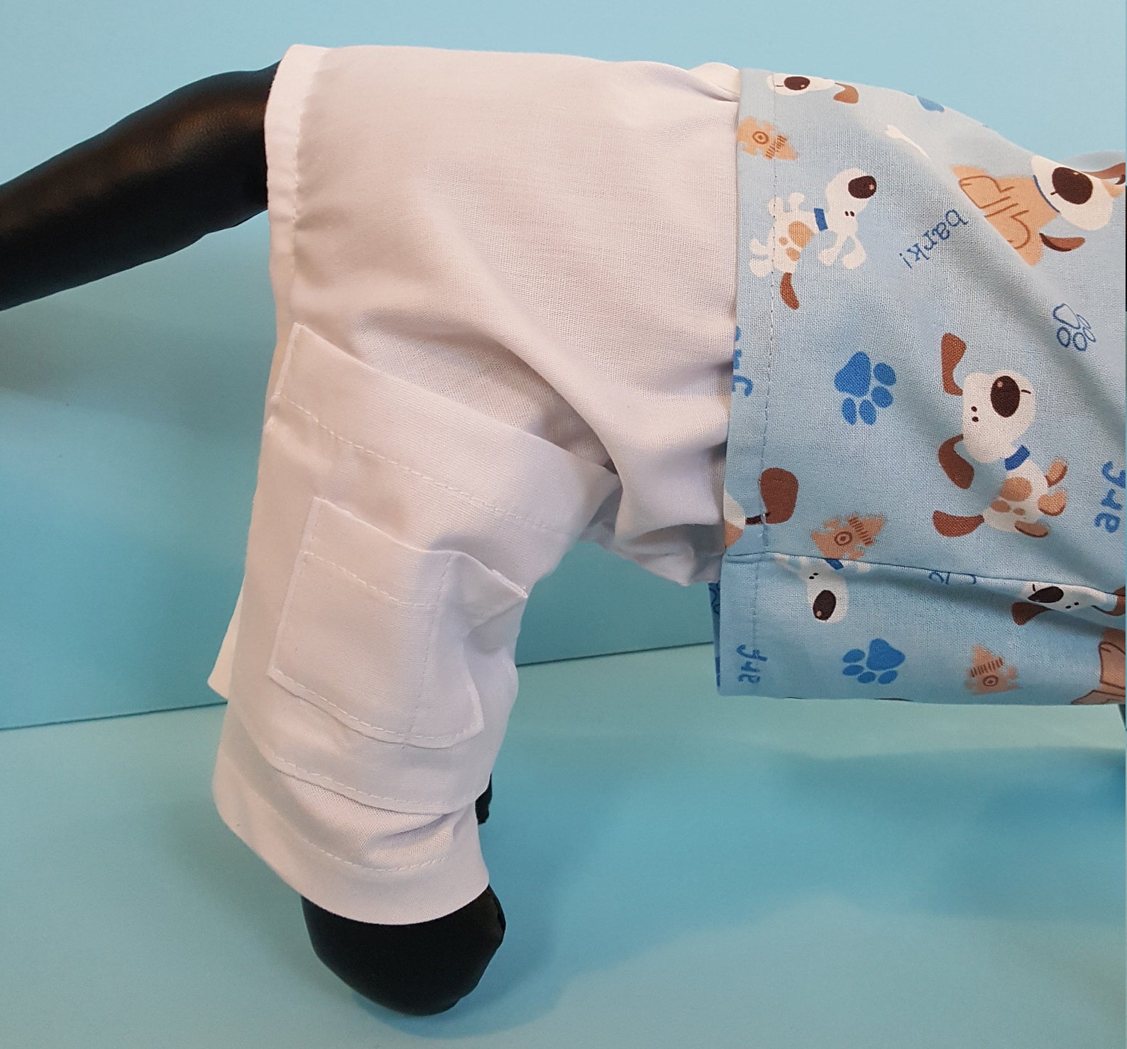 Dog Boy Print Nurse Scrubs Costume, Boy Dog Print Nurse Scrubs Uniform ...