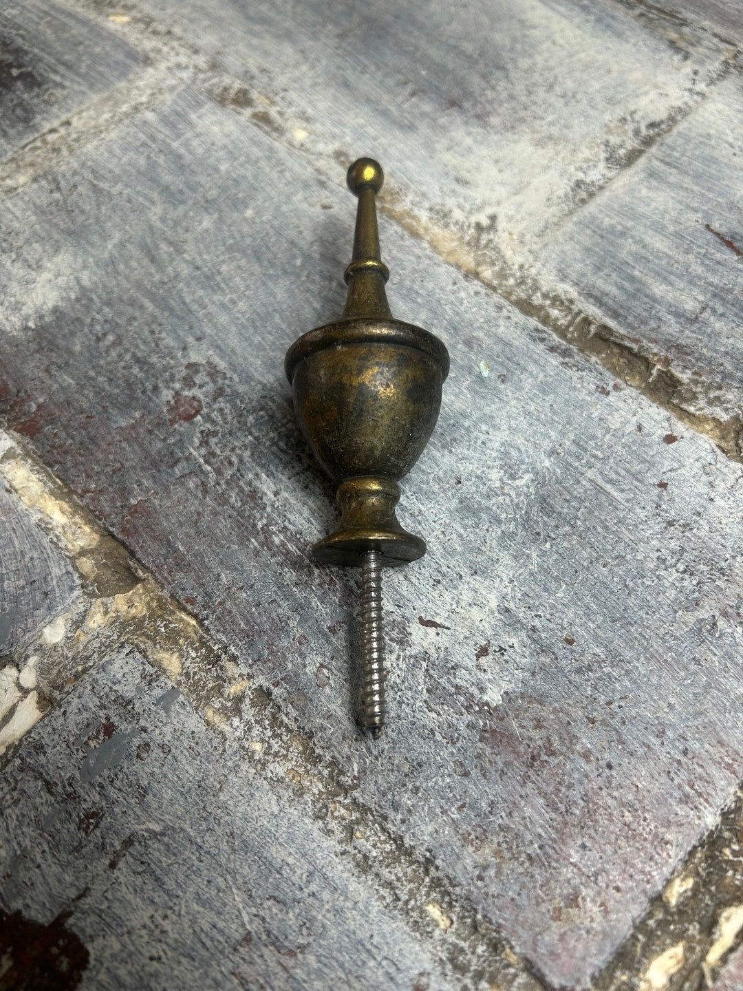 3.5 Brass Steeple Finials pair With End Caps for 1 1/4 Rod - Etsy