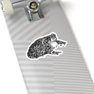 Sticker- the Toad- Whimsical Laptop Decor, Nature Lover Gifts, Toad Art ...