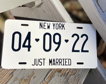 Wedding Custom License Plate - Etsy