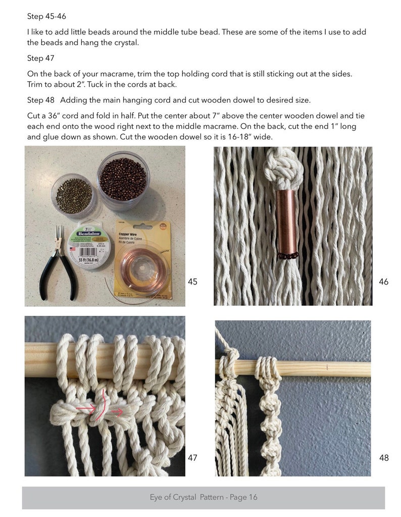 DIY Macrame Wall Hanging PATTERN Macrame Pattern PDF Digital - Etsy