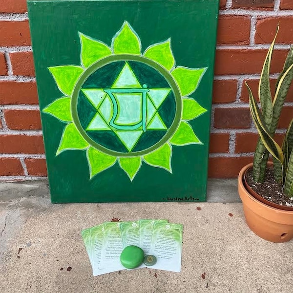 Heart Chakra Art - Etsy