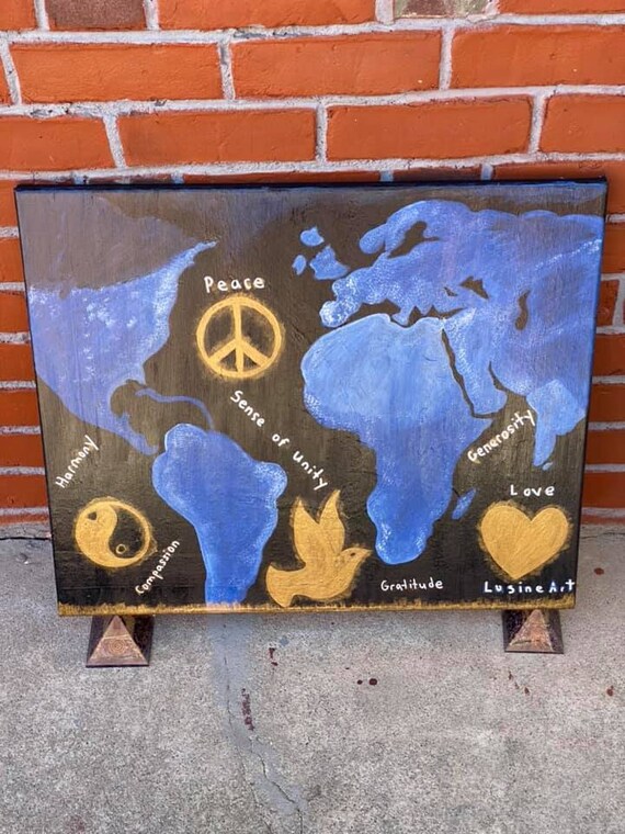 Peace Harmony Sign Art painting Print | Etsy
