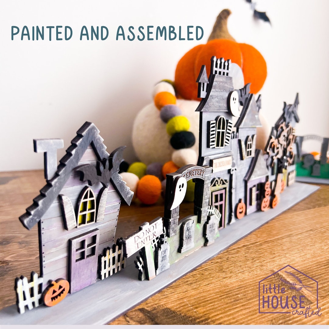 DIY Haunted House - Craft Kit - Halloween Craft - Spooky Village ...