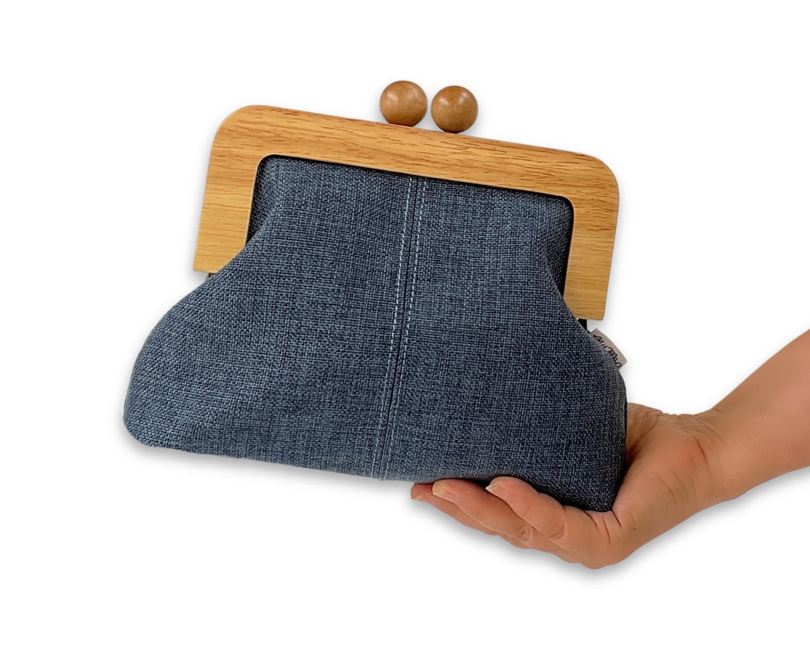 20cm TIMBER Wood Frame / Square Clutch Purse With Wood Bead | Etsy ...