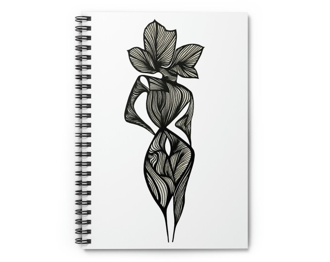 Imperfect Girl - Art by Jessica Von Braun - Spiral Notebook - Ruled ...