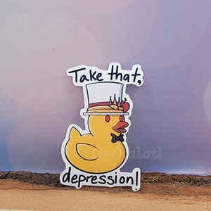 Small Lucifer Duckie - Handmade Sticker- 2 Variations (1.5"x2.27" & 1.8 ...