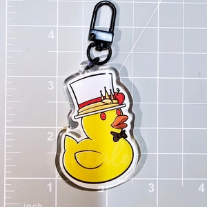 Small Lucifer Duckie - Fanmade - Double-sided Acrylic Keychain/charm (2 ...