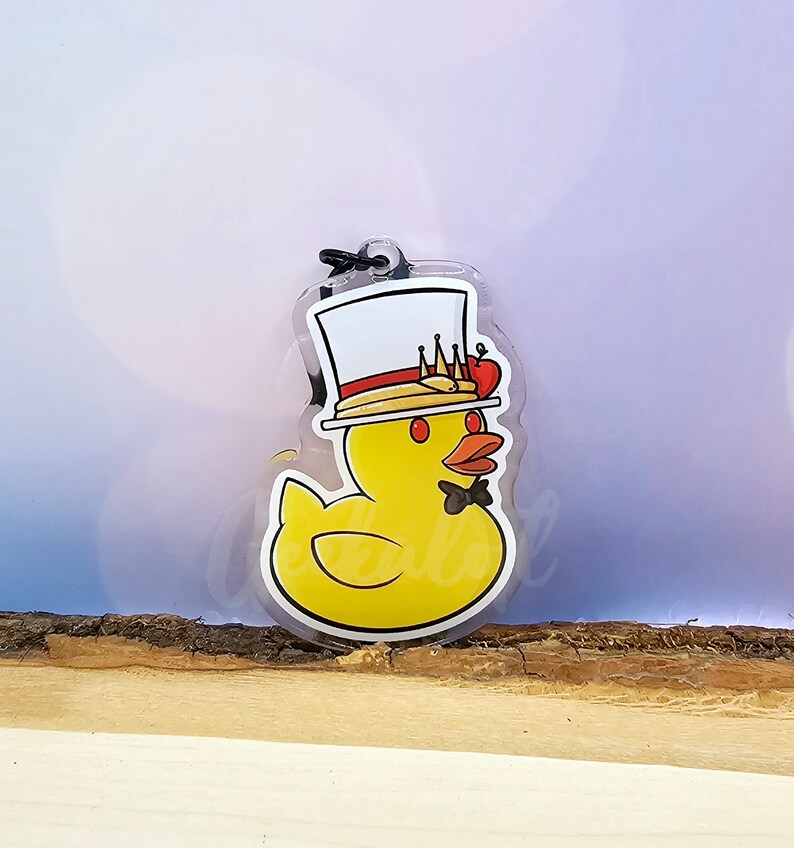 Small Lucifer Duckie - Fanmade - Double-sided Acrylic Keychain/charm (2 ...