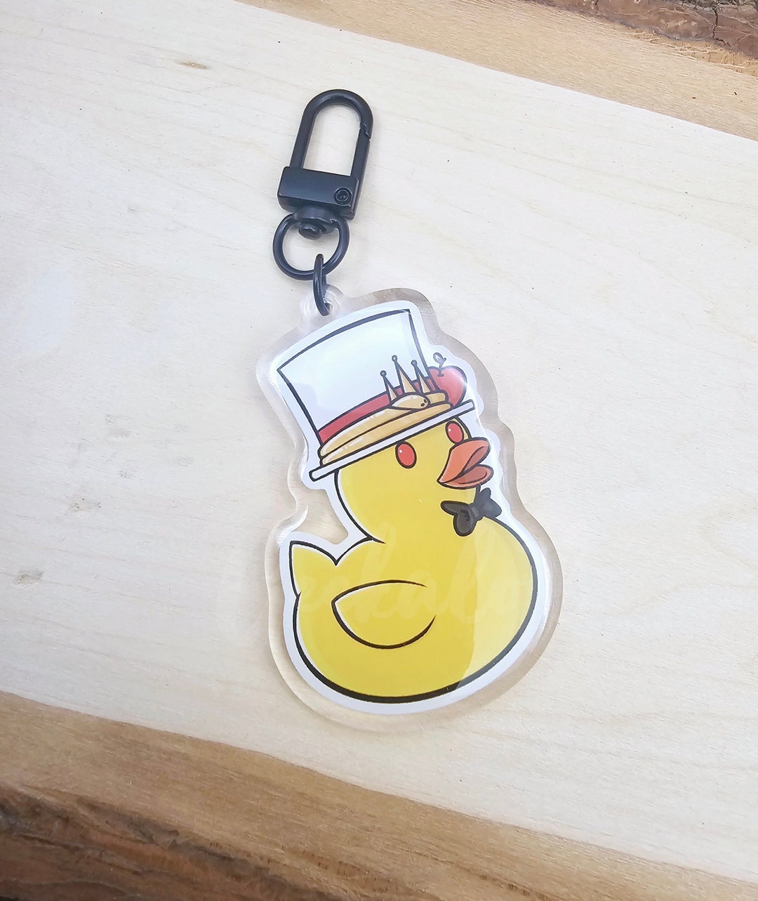 Small Lucifer Duckie - Fanmade - Double-sided Acrylic Keychain/charm (2 ...