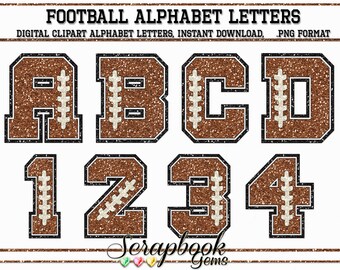 Football letters | Etsy