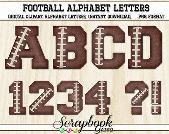 Football letters | Etsy