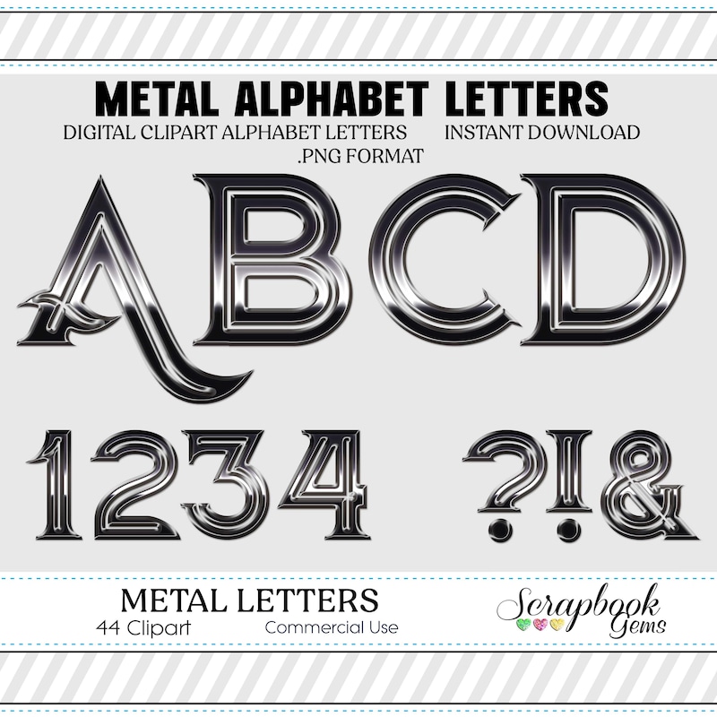 Pewter Letters - Etsy