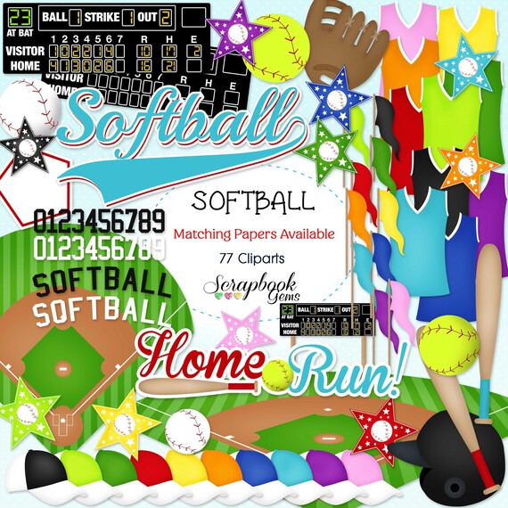 Softball Field Clipart