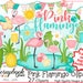 PINK FLAMINGO Clipart and Papers Kit 27 png Clip Arts 21