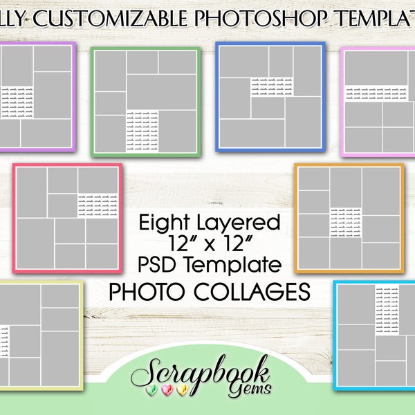 Scrapbook Templates - Etsy