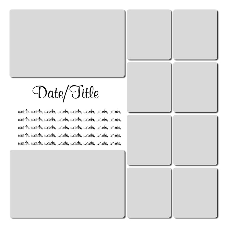 Rounded Corner Photo Templates SET 3 Eight 12 X - Etsy