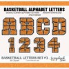 Basketball Doodle Alphabet PNG Bundle: Sports Letters (digital Download ...