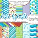 SPLISH SPLASH Clipart and Papers Kit 33 Png Clip Arts 21 - Etsy