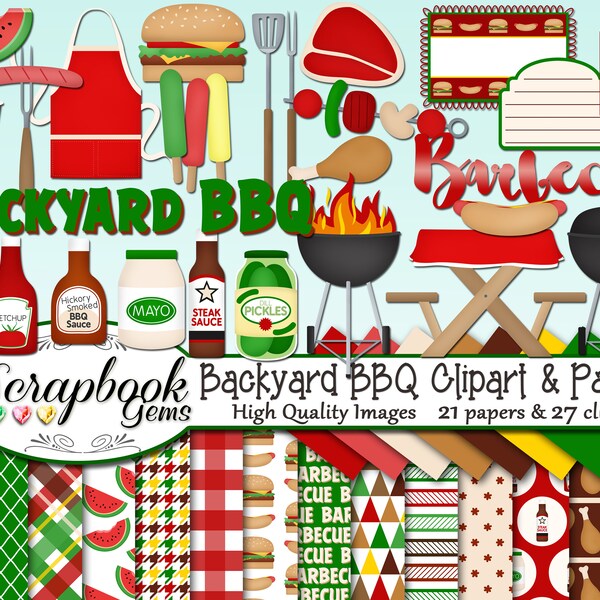Bbq Clipart - Etsy