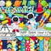 OUTER SPACE BUNDLE - 2 Kits in 1, 52 Cliparts & 40 Papers, Instant ...