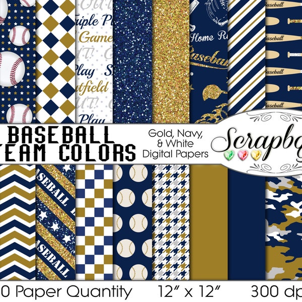 Navy Blue and Gold - Etsy