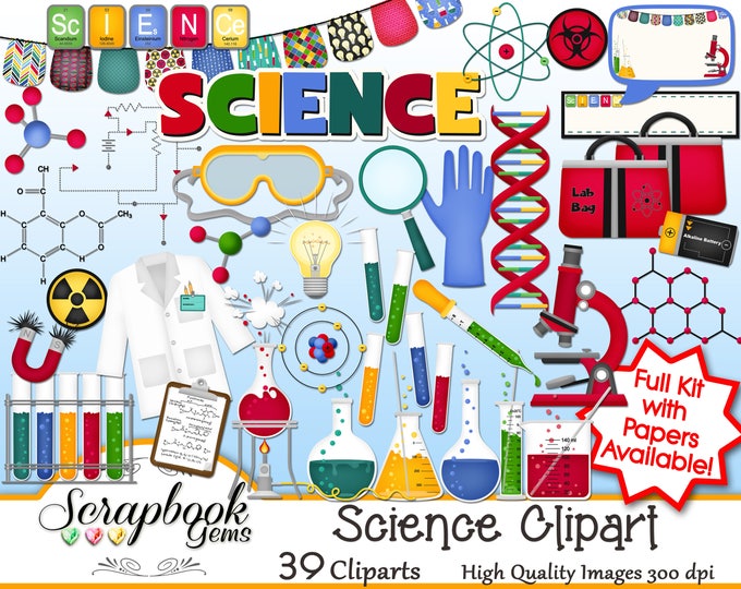 Science Clipart. Science Lab School Elements,scientist, Test Tube, Test ...