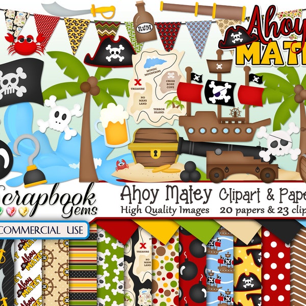 Pirate Clip Art - Etsy