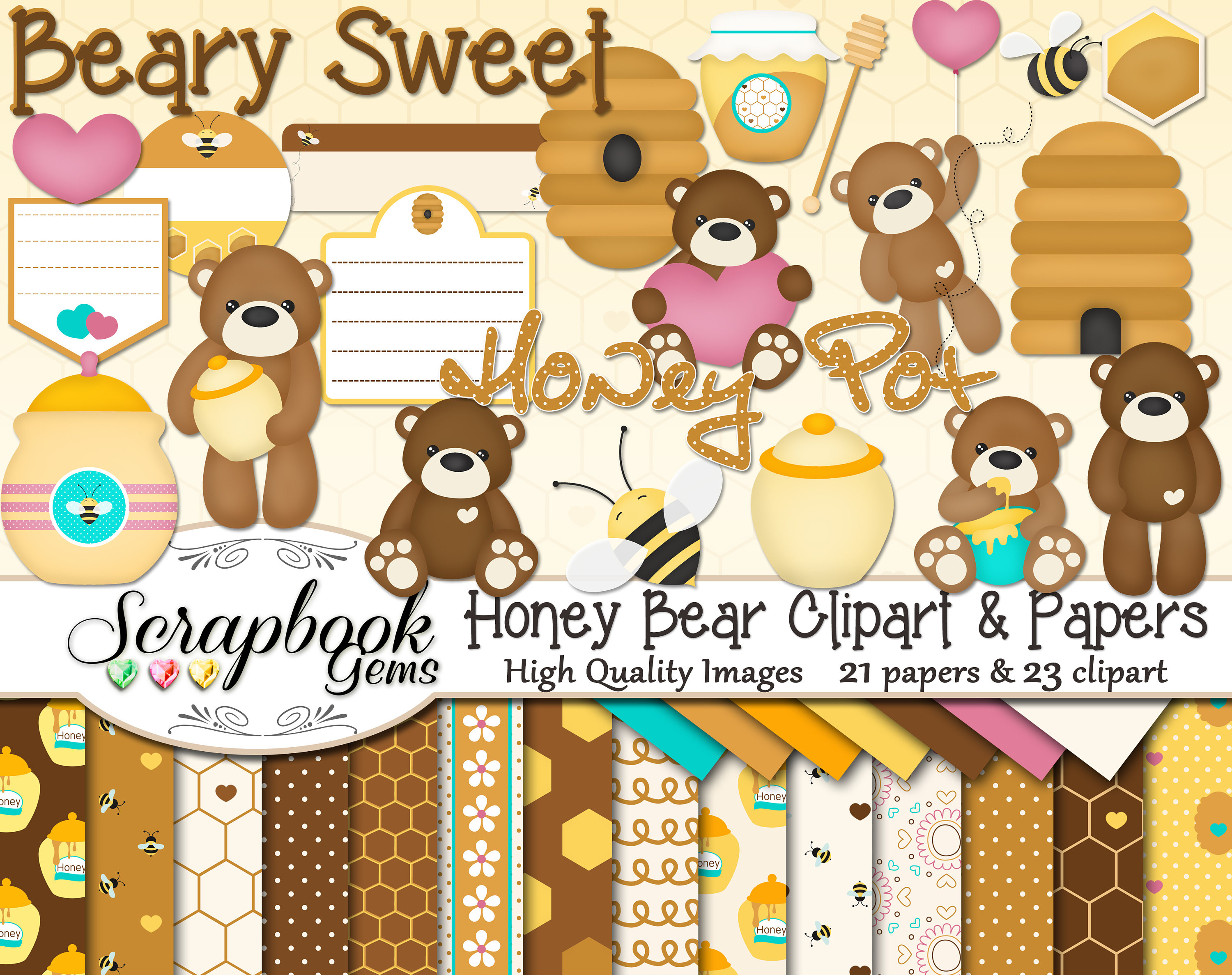 Honey Bear Clipart
