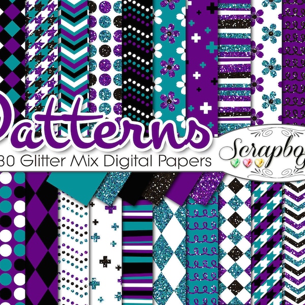 Purple and Teal - Etsy