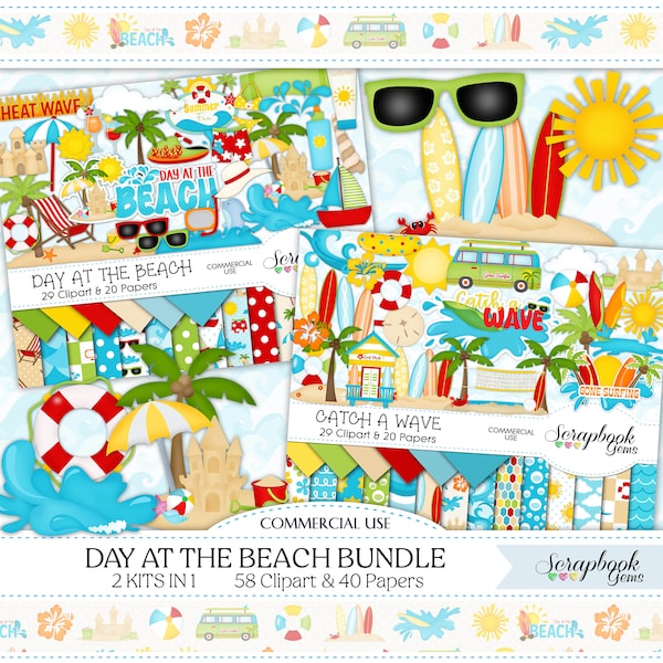 Beach Collage Kit - Etsy