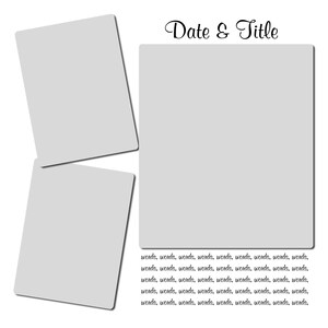Rounded Corner Photo Templates SET 2, Eight 12" X 12" Pocket Digital ...