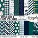 Baseball Digital Papers Navy Blue & Teal 20 Pieces 12 - Etsy
